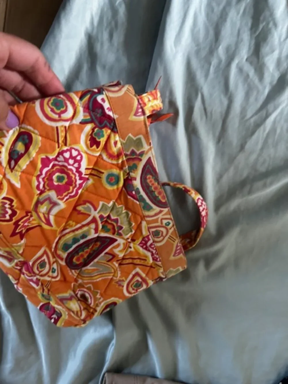 Bella Taylor | Bags | Bella Taylor Orange Cloth Purse Crossover Purse ...